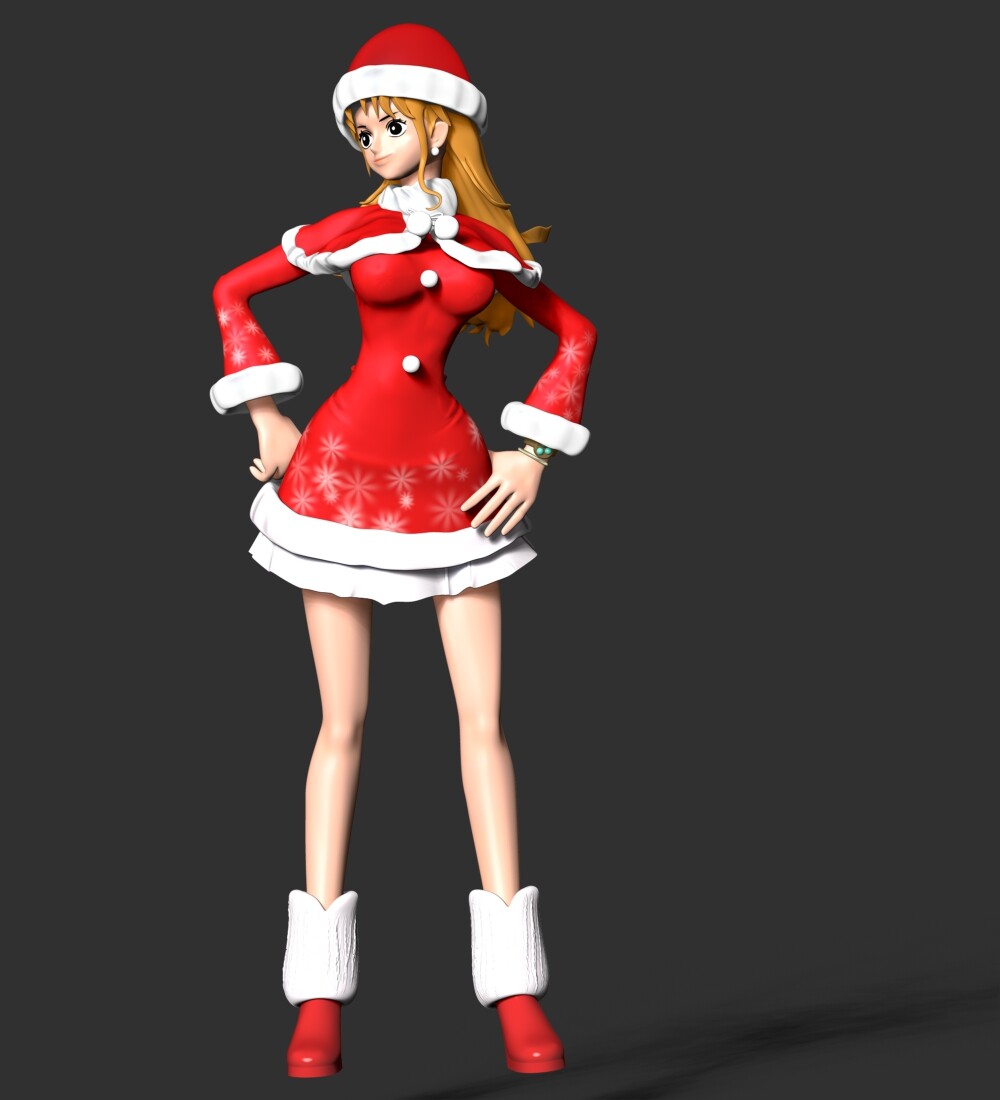 ArtStation - Nami Xmas - One Piece | Resources
