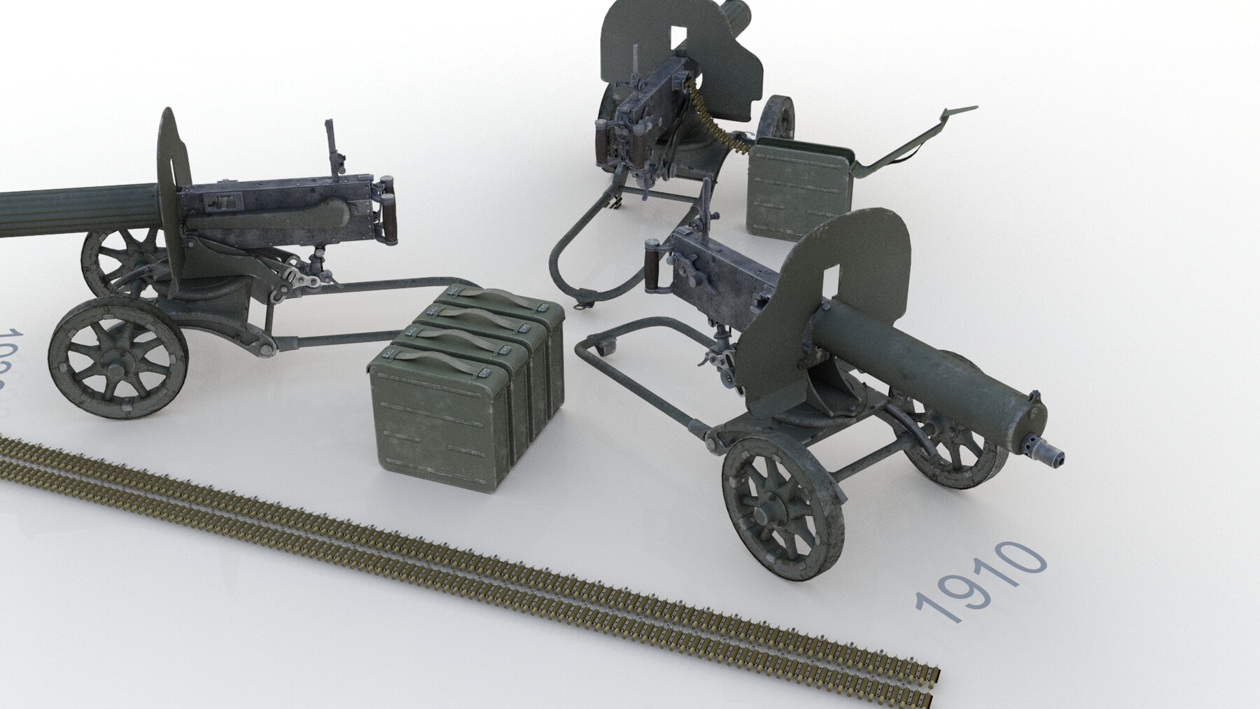 ArtStation - Maxim machine gun | Resources