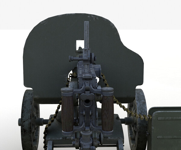 ArtStation - Maxim machine gun | Resources