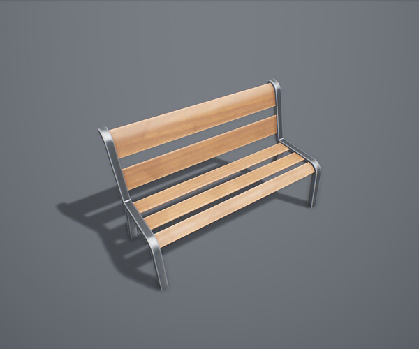 ArtStation - Stylized Wooden Bench | Game Assets