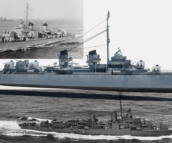 ArtStation - Allen M Sumner-class destroyer | Resources