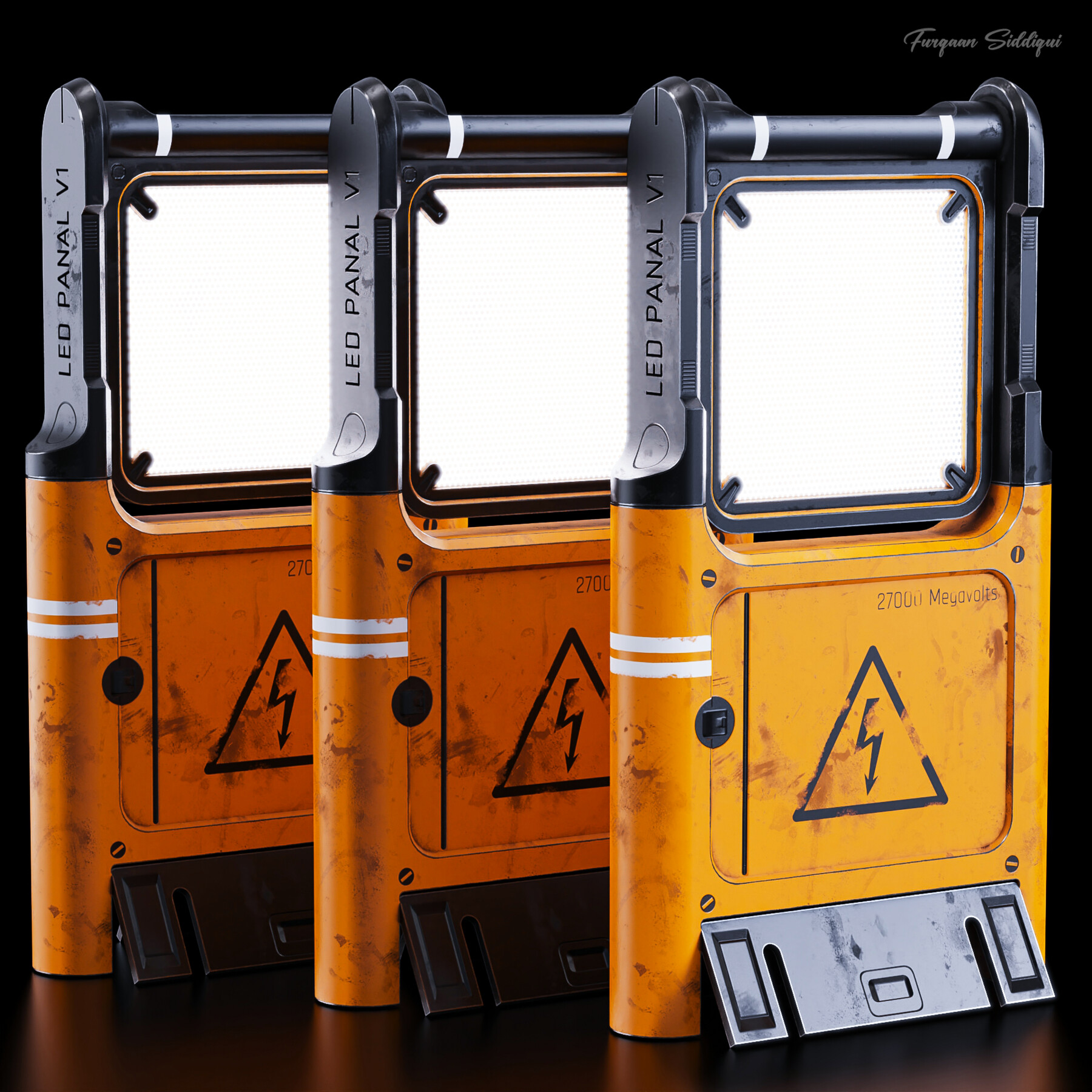 ArtStation - Sci-Fi LED Panel V1 | Game Assets