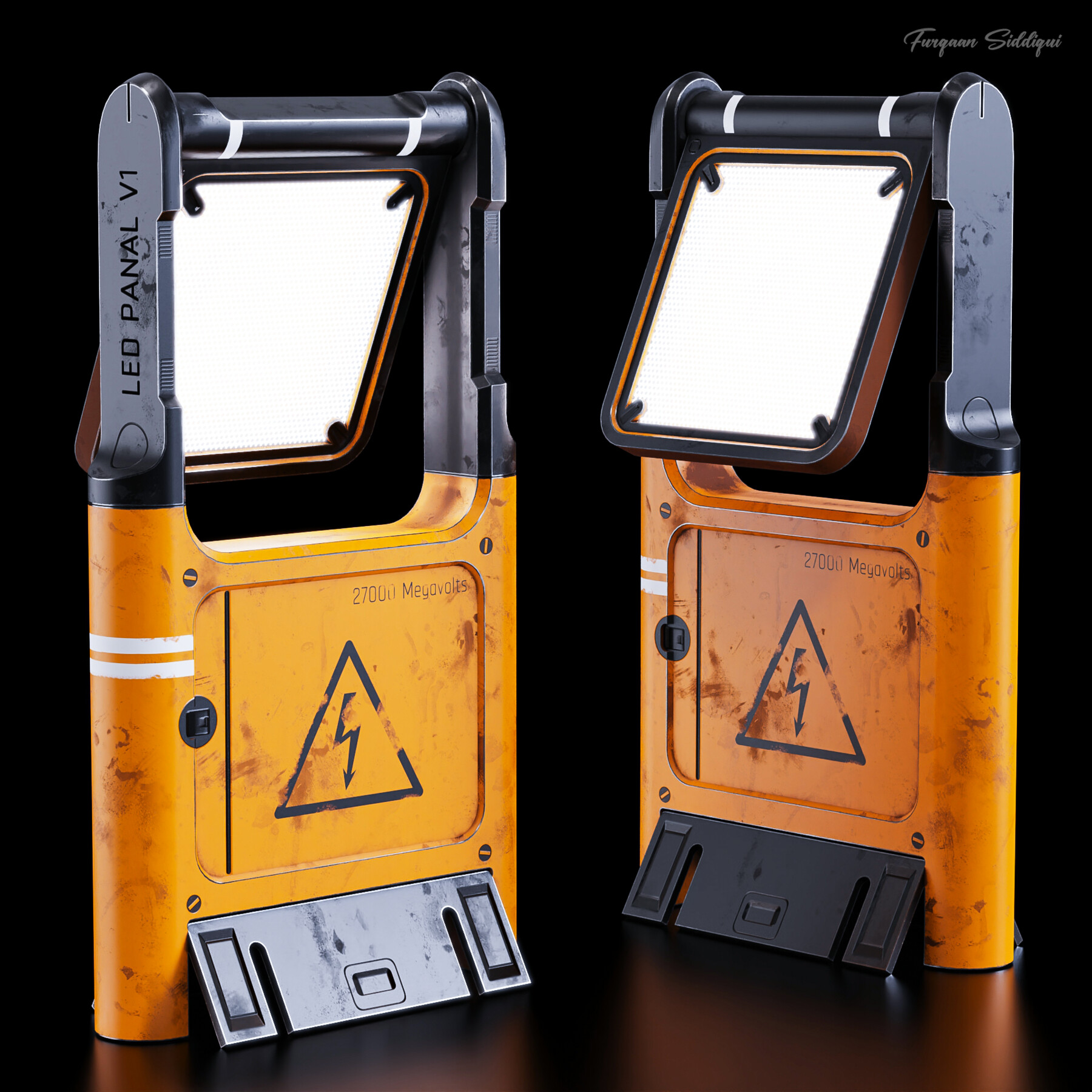 ArtStation - Sci-Fi LED Panel V1 | Game Assets