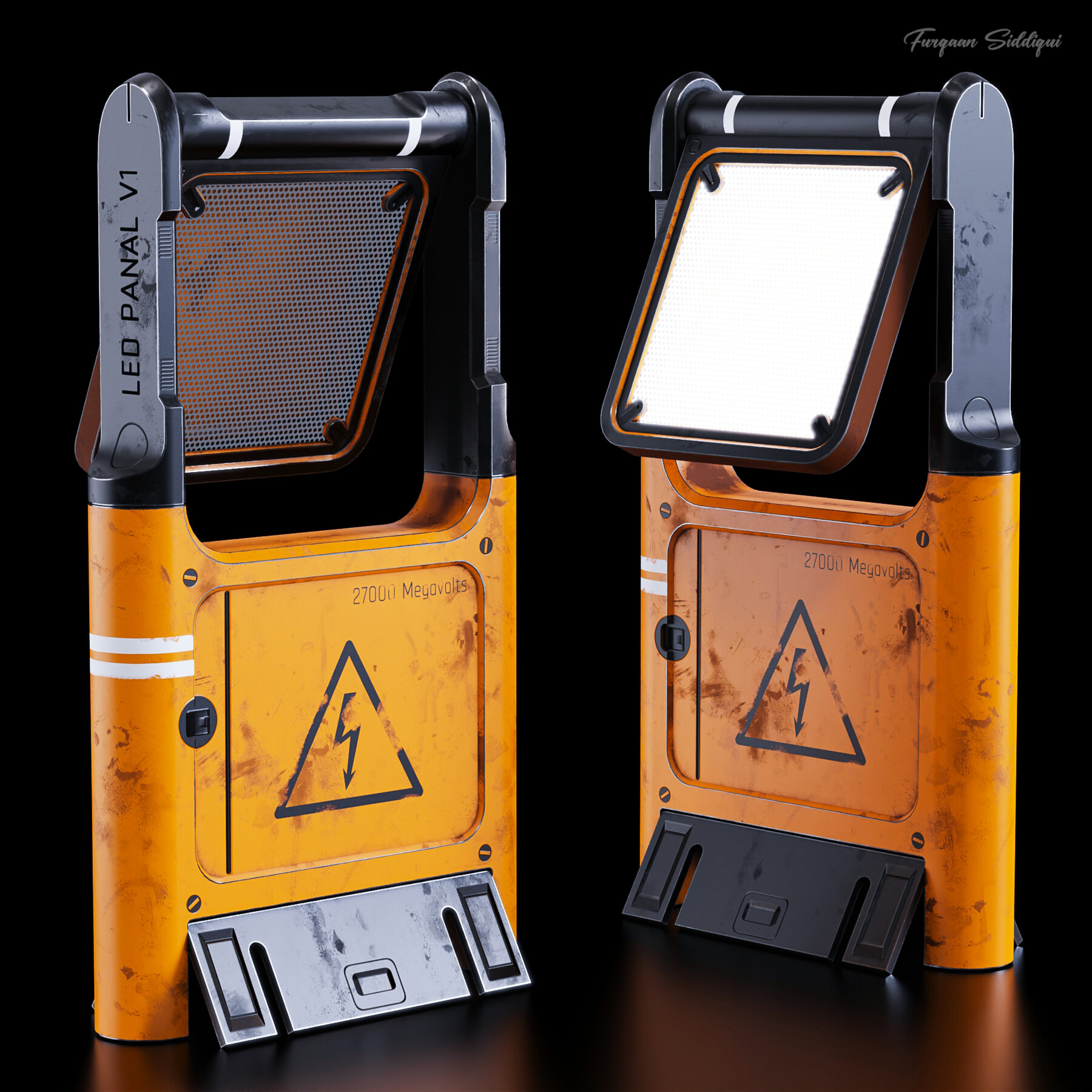 ArtStation - Sci-Fi LED Panel V1 | Game Assets