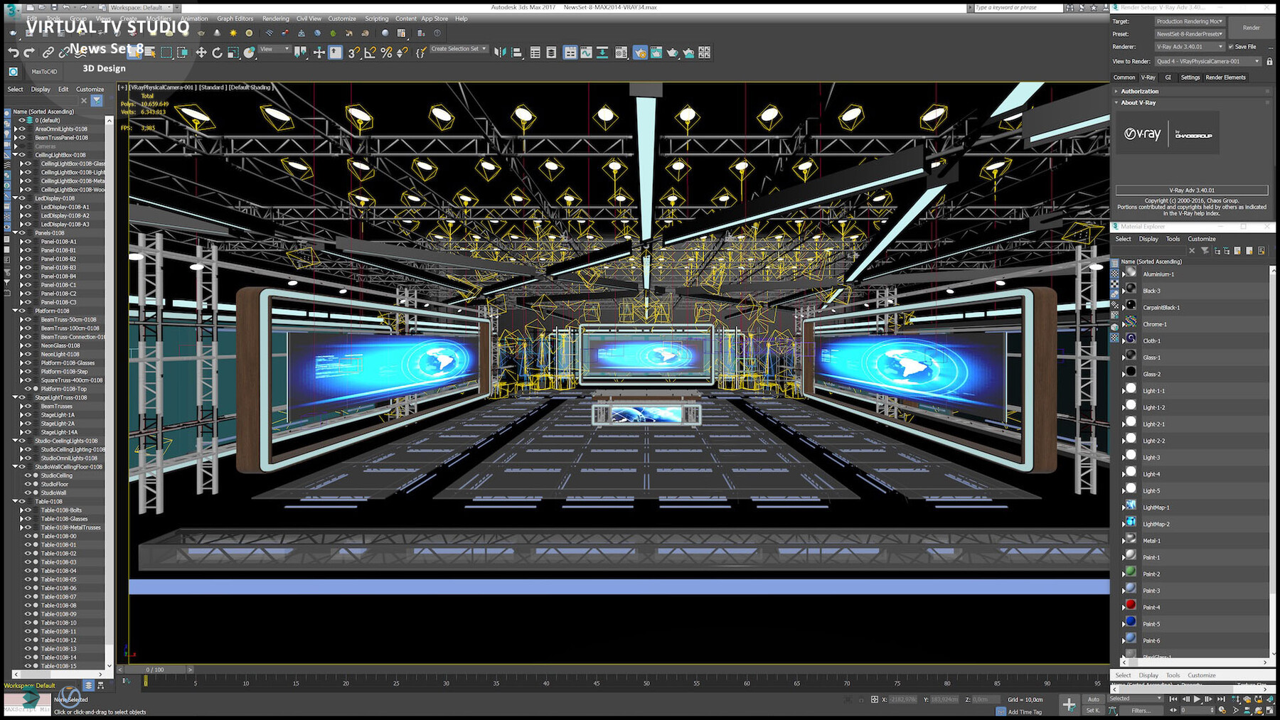 ArtStation - Virtual TV Studio Sets - Collection Vol 14 - 4 PCS DESIGN ...