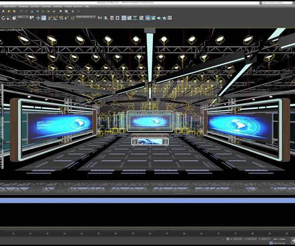 ArtStation - Virtual TV Studio Sets - Collection Vol 14 - 4 PCS DESIGN ...