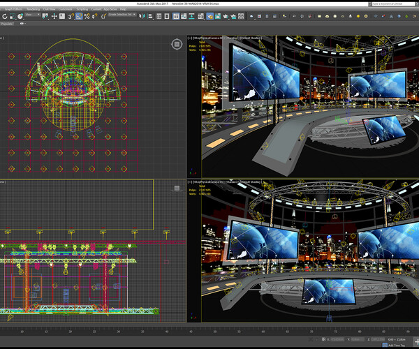 ArtStation - Virtual TV Studio Sets - Collection Vol 14 - 4 PCS DESIGN ...