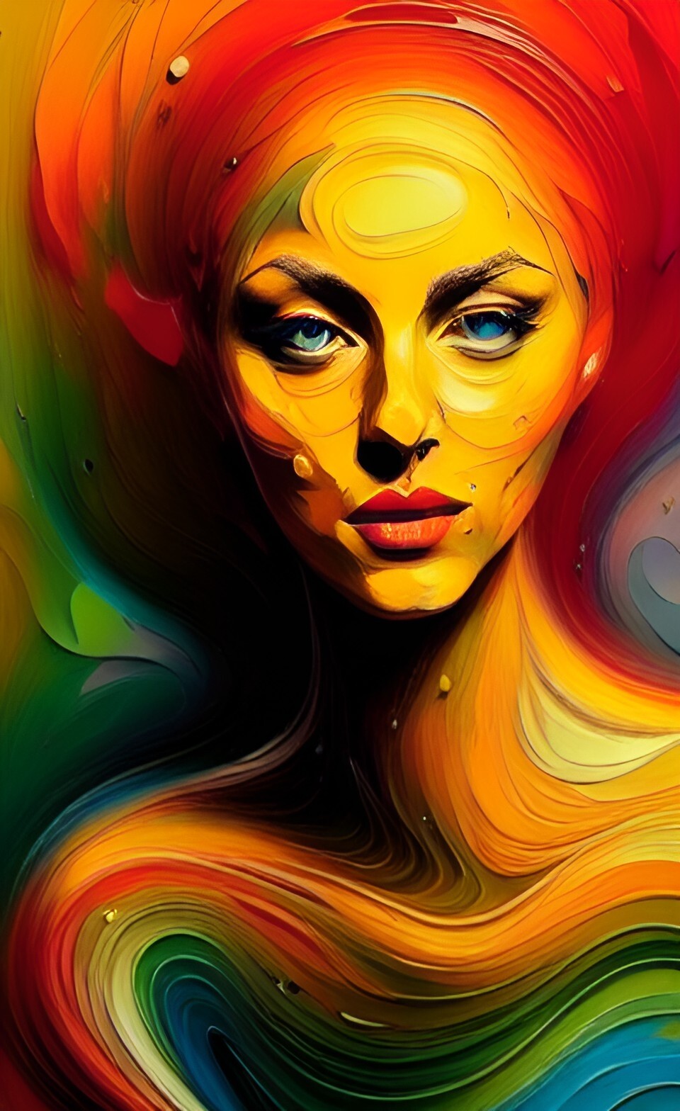 ArtStation - Shape Of Woman Body Colors Liquid Paint 1300 jpg wombo art ...