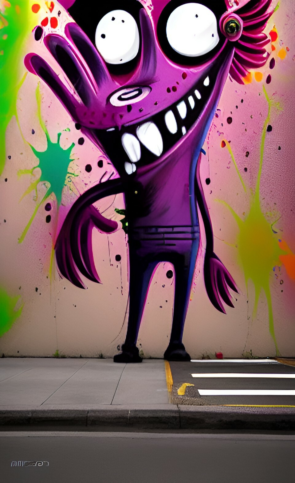 ArtStation - Monster Jazz Graffity Street art 311 jpg wombo art | Artworks