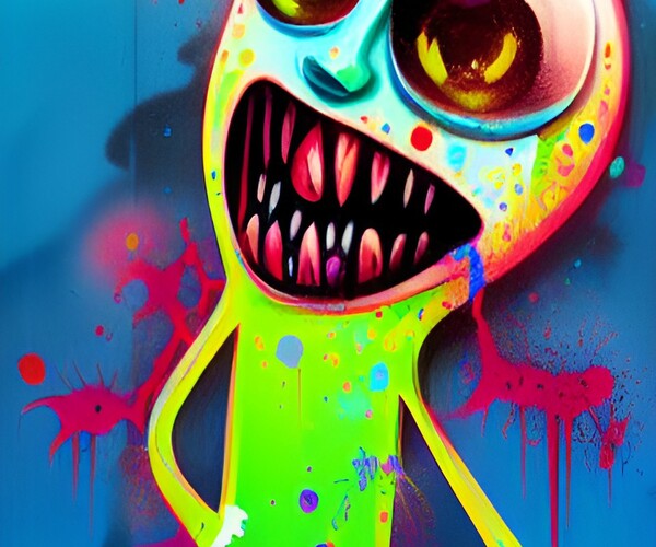 ArtStation - Monster Jazz Graffity Street art 311 jpg wombo art | Artworks