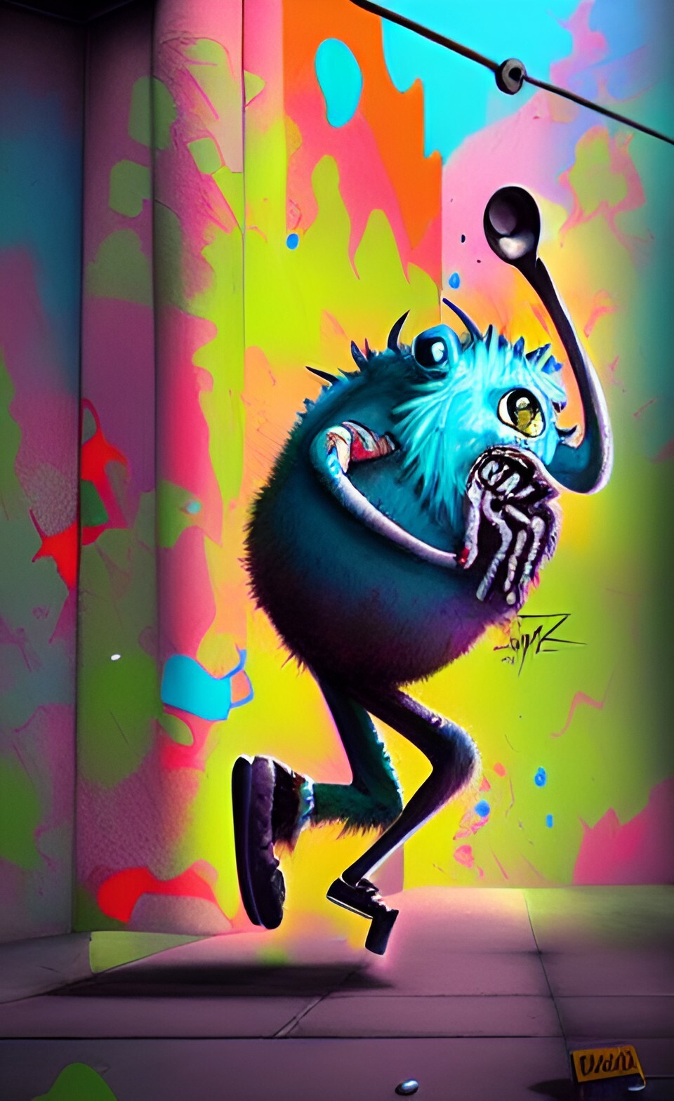 ArtStation - Monster Jazz Graffity Street art 311 jpg wombo art | Artworks