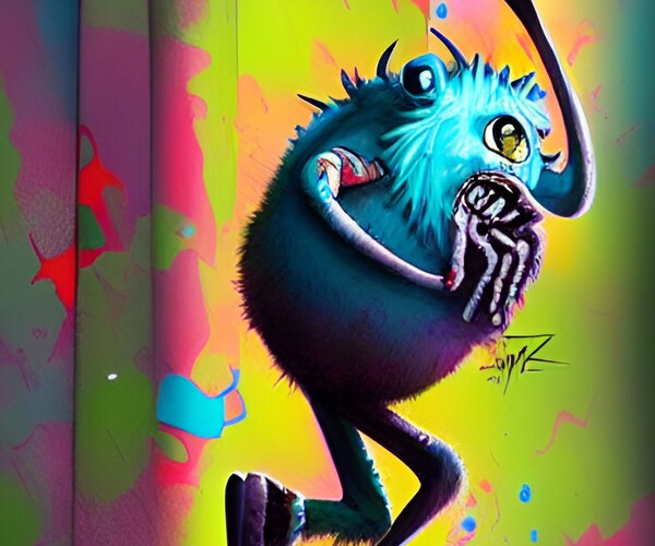 ArtStation - Monster Jazz Graffity Street art 311 jpg wombo art | Artworks