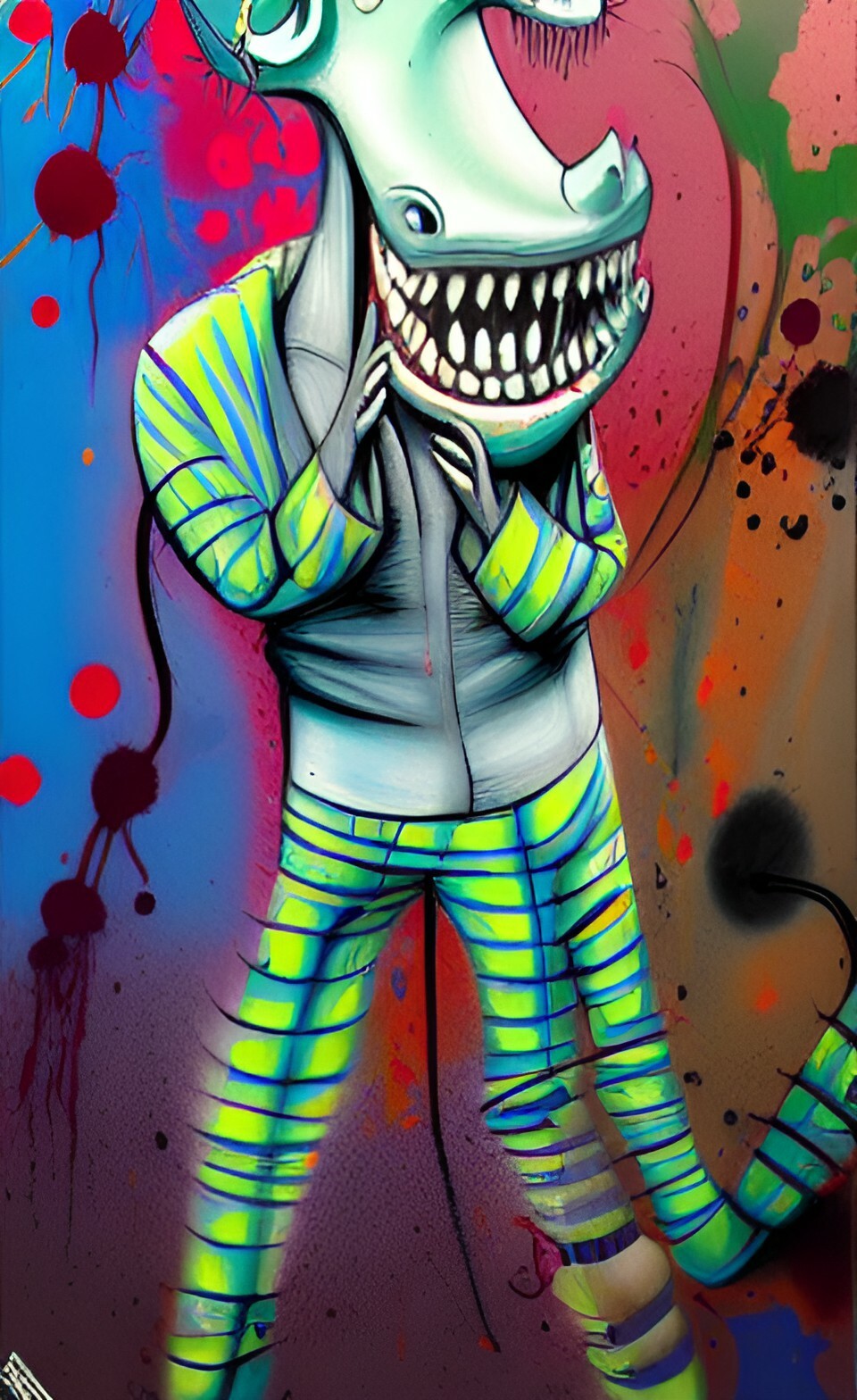 ArtStation - Monster Jazz Graffity Street art 311 jpg wombo art | Artworks