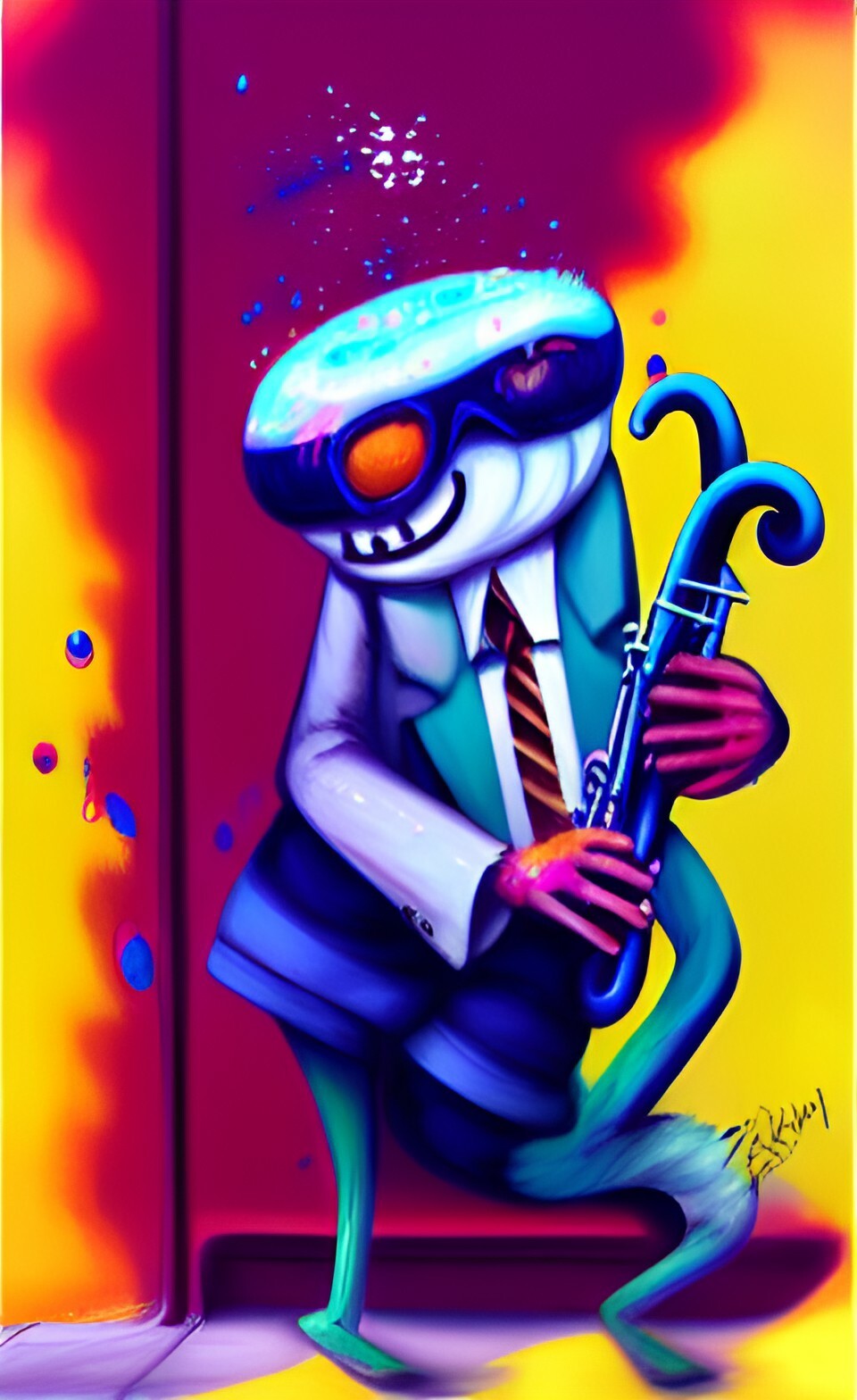 ArtStation - Monster Jazz Graffity Street art 311 jpg wombo art | Artworks