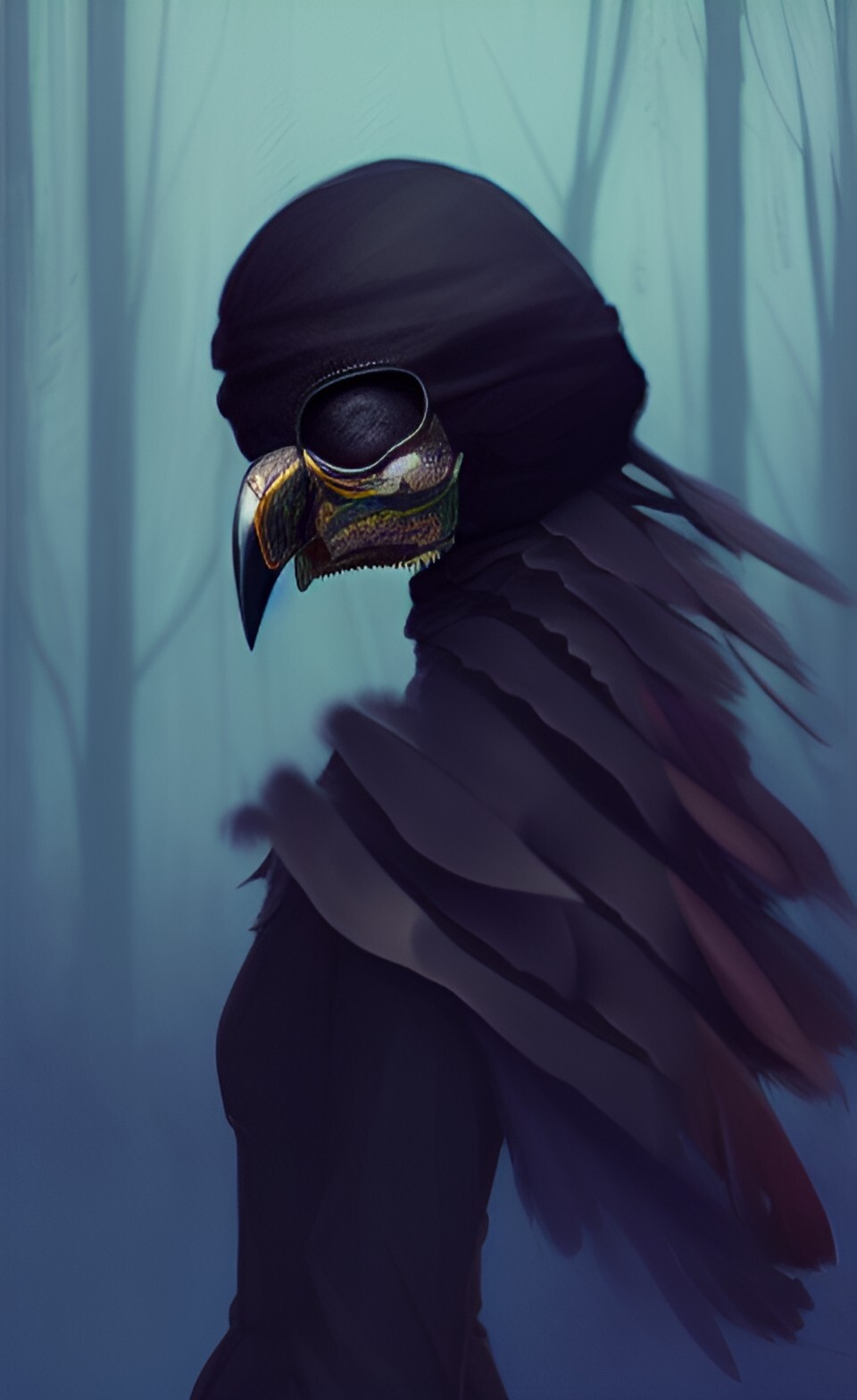 ArtStation - crow time 150 jpg wombo art | Artworks