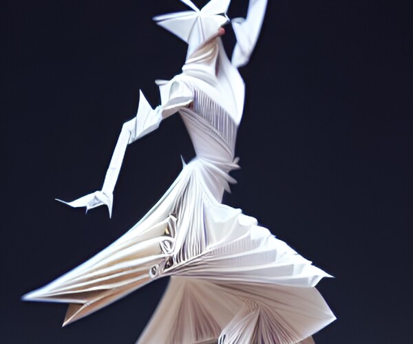 ArtStation - Dance of paper craft 2302jpg wombo art | Artworks