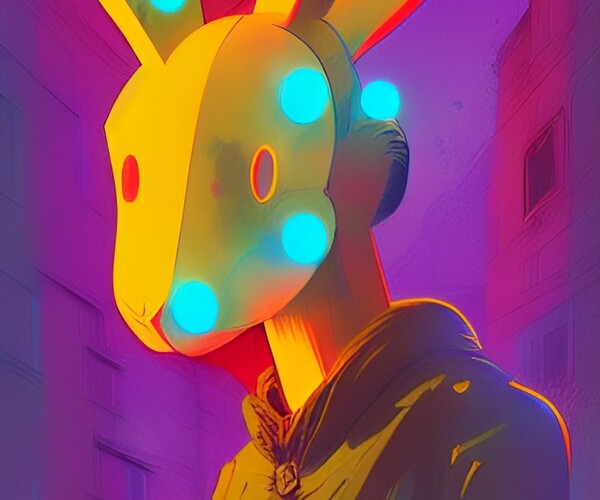 ArtStation - Ready rabbit sky command 468jpg wombo art | Artworks