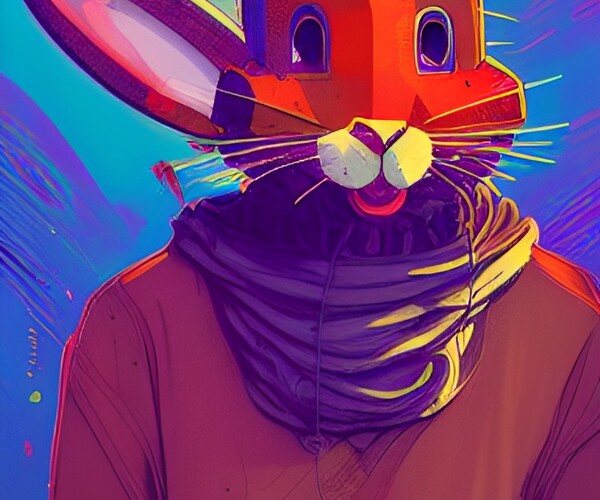 ArtStation - Ready rabbit sky command 468jpg wombo art | Artworks