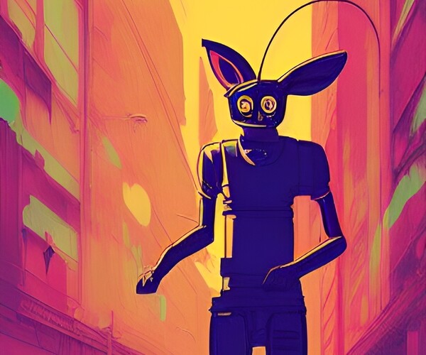 ArtStation - Ready rabbit sky command 468jpg wombo art | Artworks