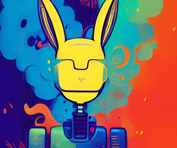 ArtStation - Ready rabbit sky command 468jpg wombo art | Artworks