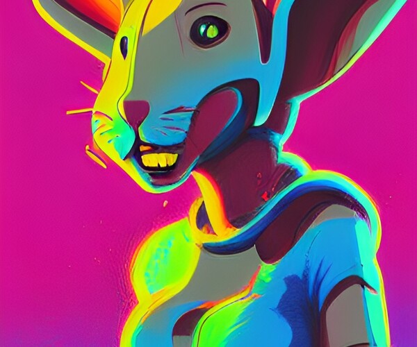 ArtStation - Ready rabbit sky command 468jpg wombo art | Artworks