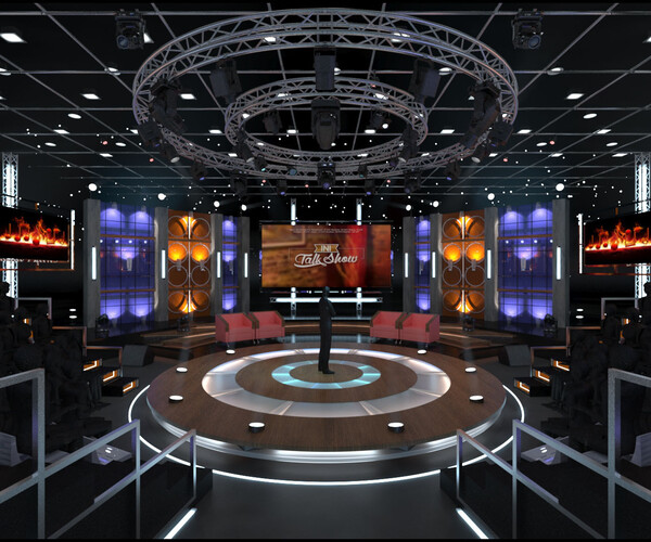 ArtStation - Virtual TV Studio Sets - Collection Vol 15 - 4 PCS DESIGN ...