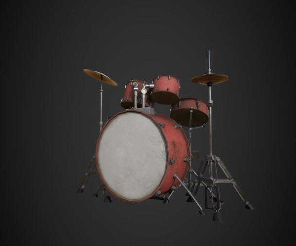ArtStation - Drum Set | Game Assets