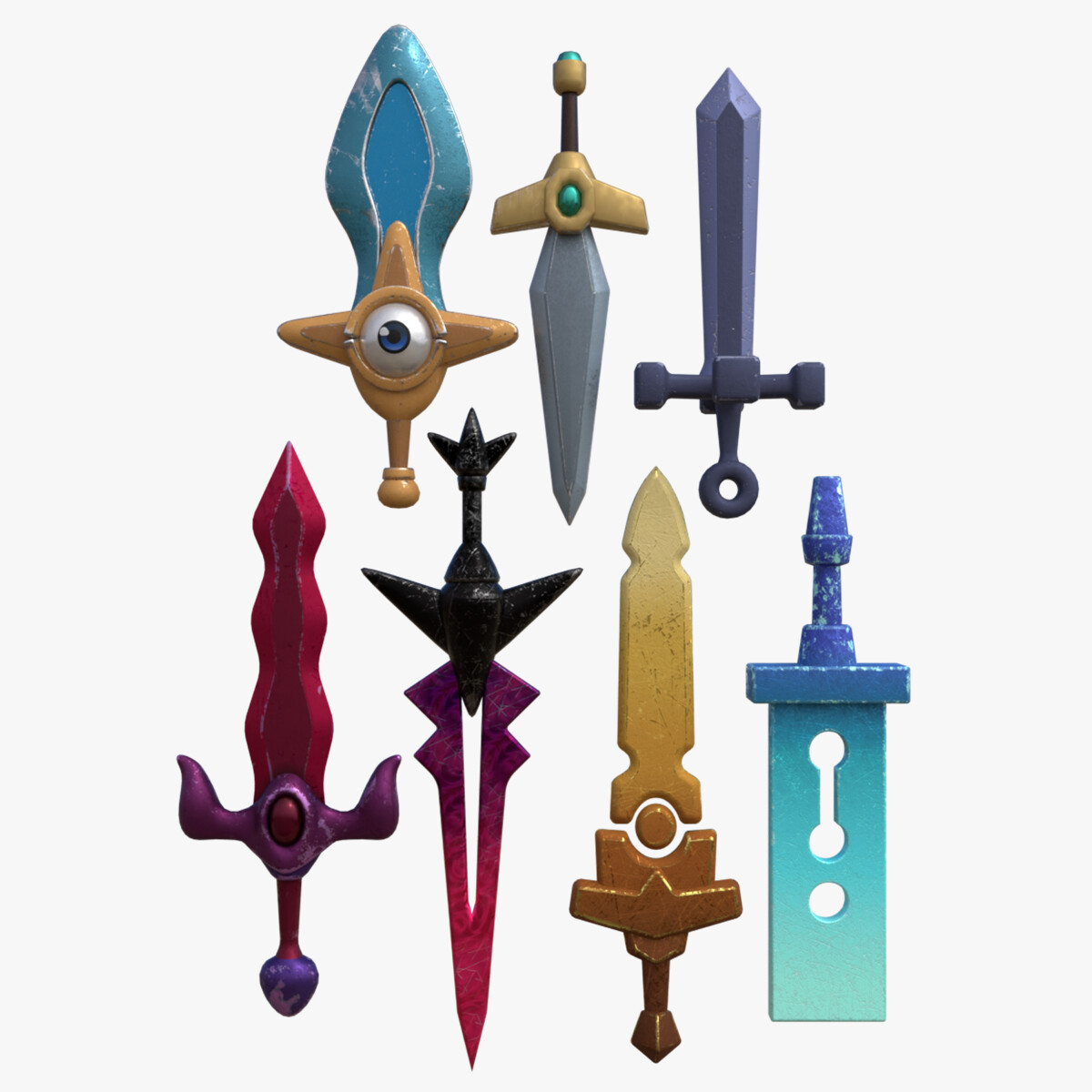ArtStation - 7 Swords bundle | Game Assets