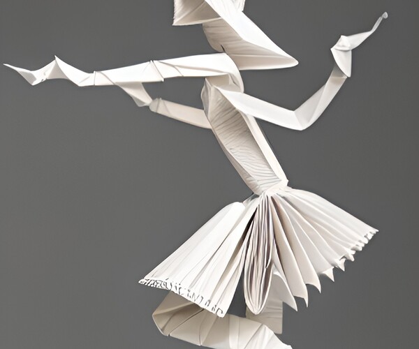 ArtStation - Dance of paper craft 2302jpg wombo art | Artworks