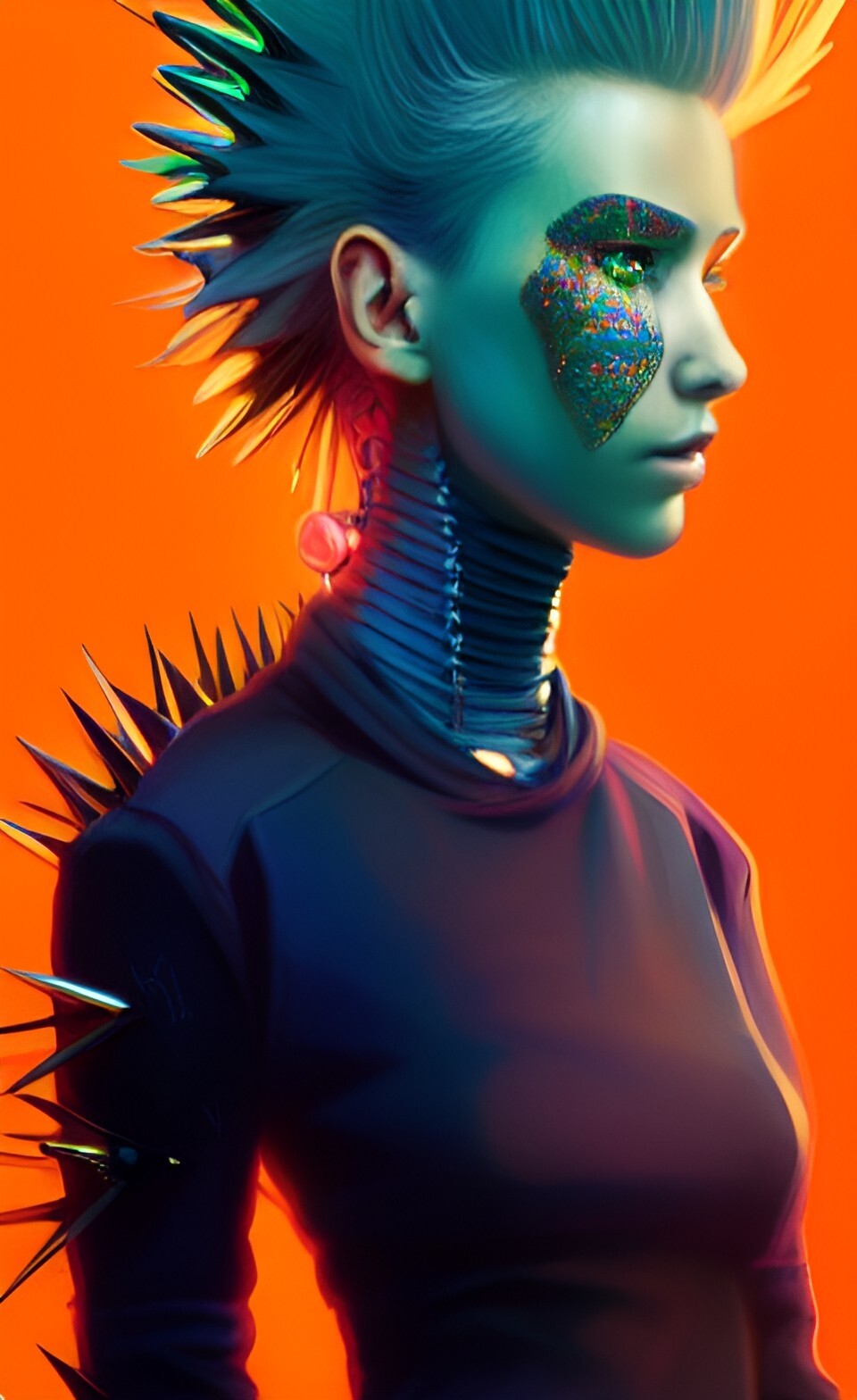 ArtStation - Cyber punk lady 260 jpg wombo art | Artworks