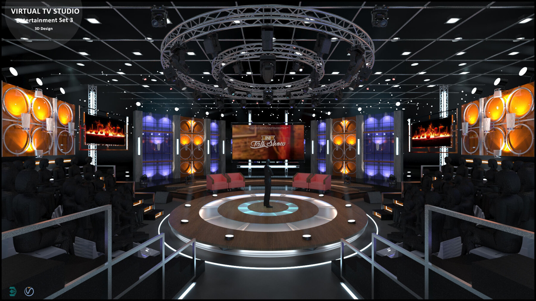 ArtStation - Virtual TV Studio Sets - Collection Vol 16 - 9 PCS DESIGN ...