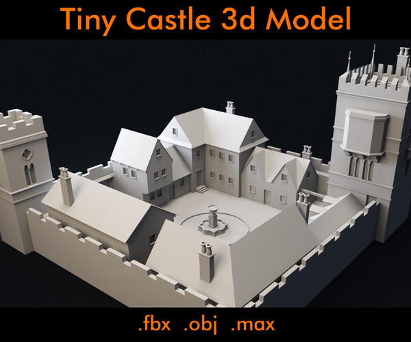 ArtStation - Tiny Castle - 3d Model | Resources