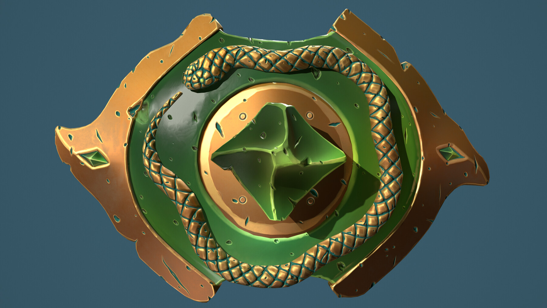 ArtStation - Snake shield | Game Assets