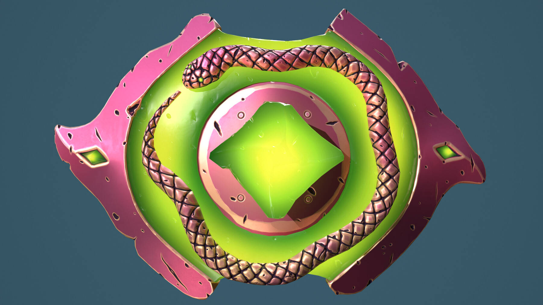 ArtStation - Snake shield | Game Assets