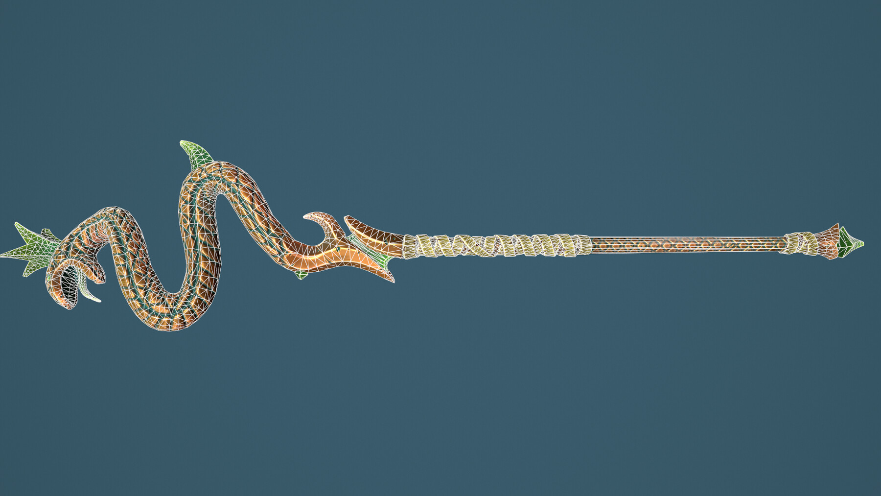 ArtStation - Snake staff | Game Assets