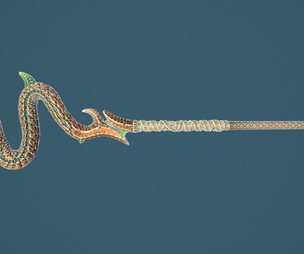 ArtStation - Snake staff | Game Assets