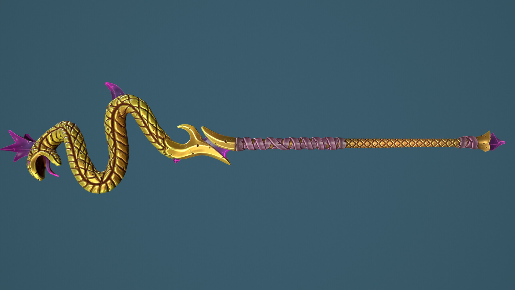ArtStation - Snake staff | Game Assets