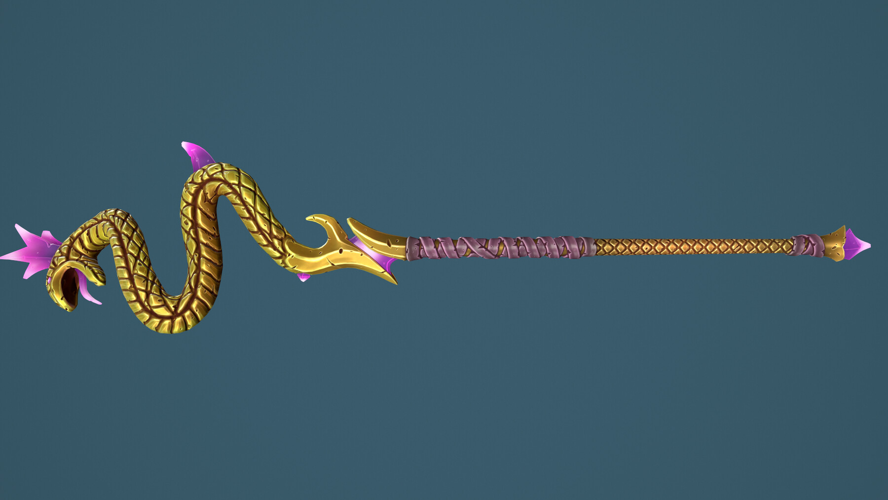 ArtStation - Snake staff | Game Assets