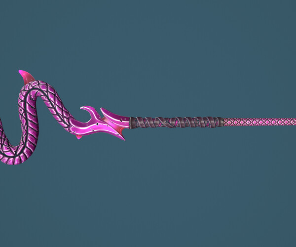 ArtStation - Snake staff | Game Assets