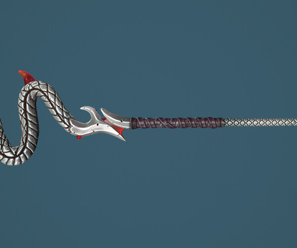 ArtStation - Snake staff | Game Assets