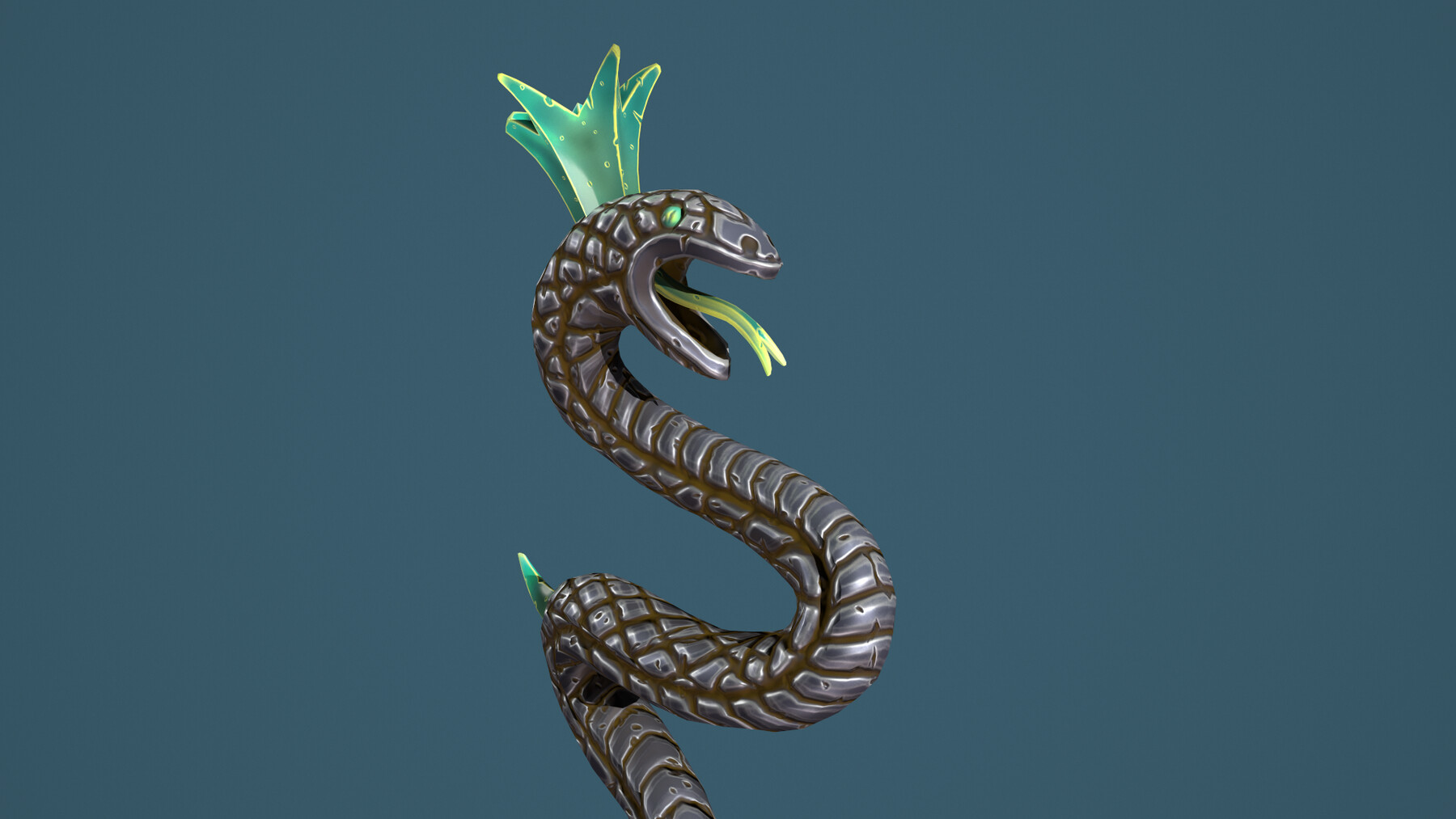 ArtStation - Snake staff | Game Assets