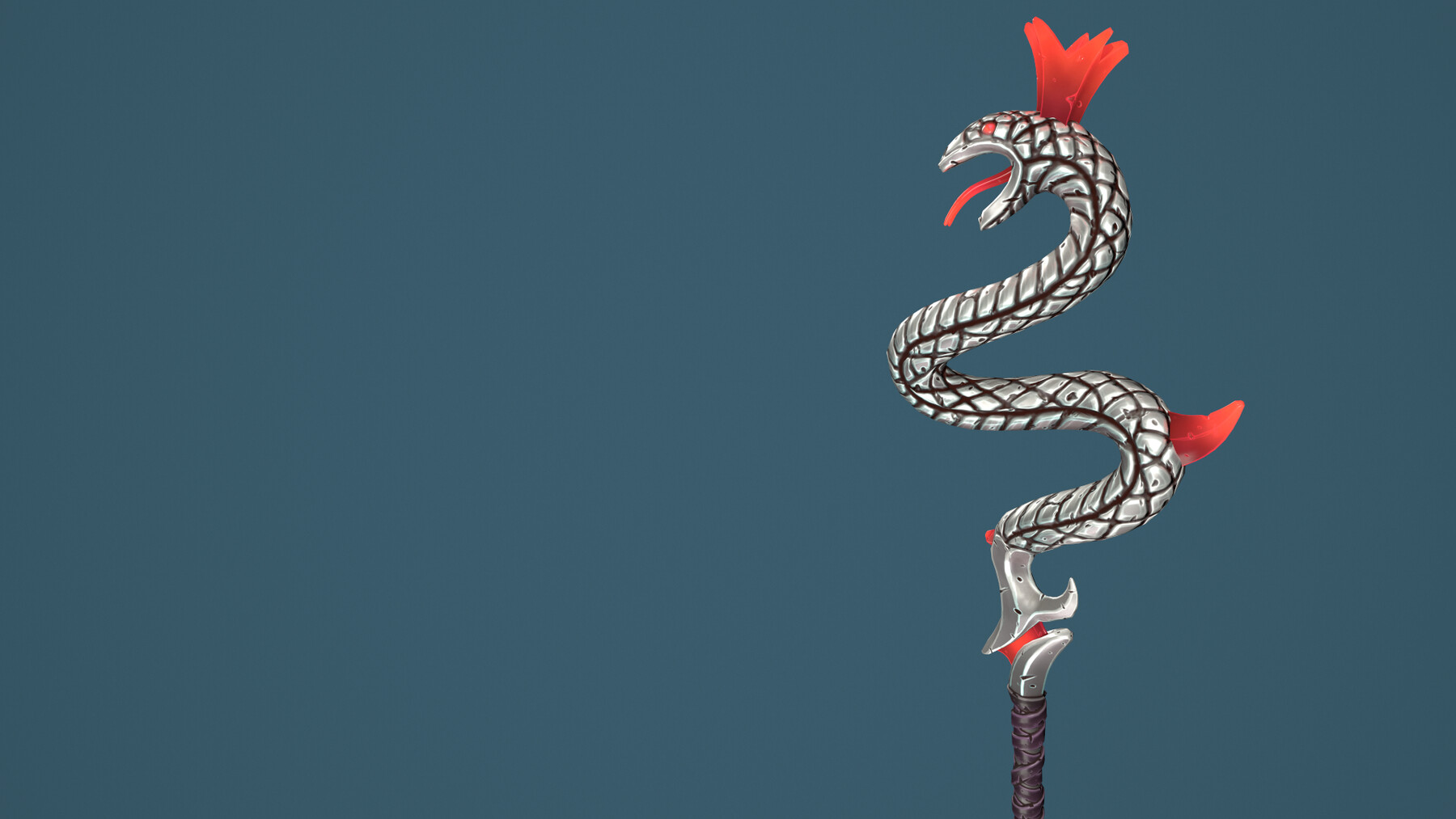 ArtStation - Snake staff | Game Assets