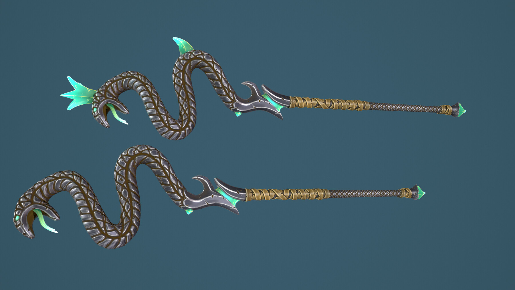 ArtStation - Snake staff | Game Assets