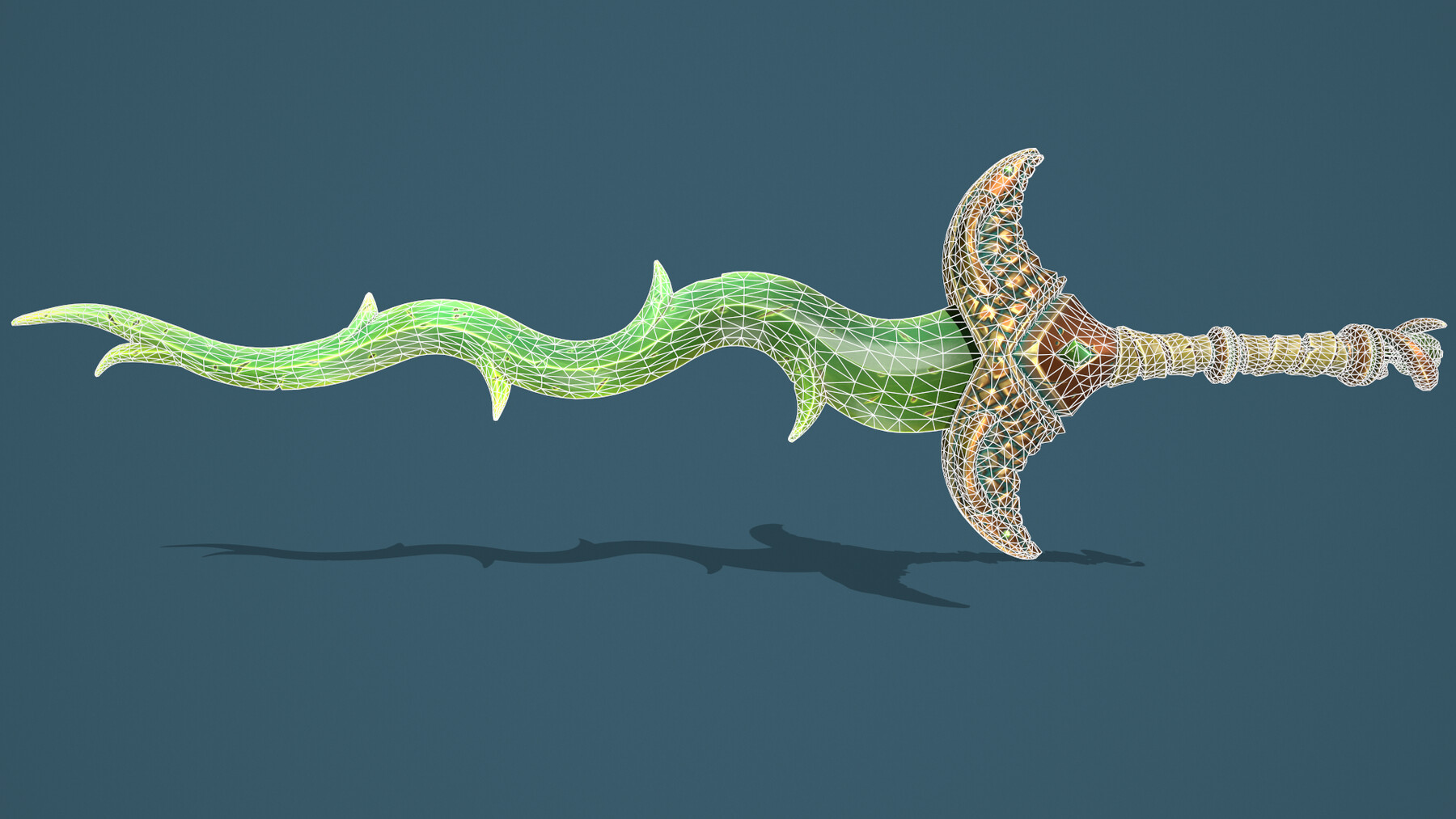 ArtStation - Snake two handed sword | Game Assets