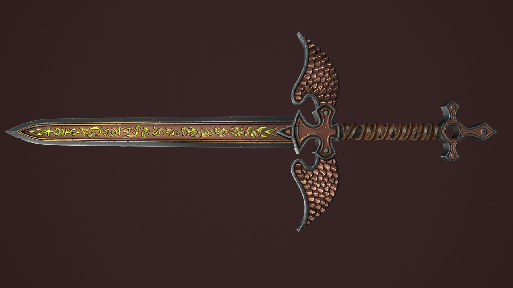 ArtStation - Rune two handed sword | Game Assets