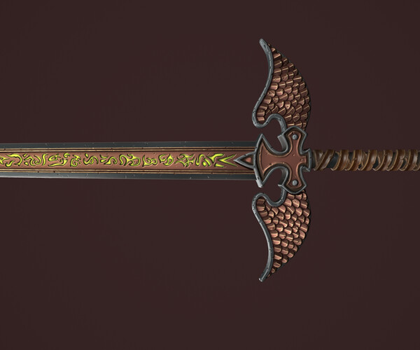 ArtStation - Rune two handed sword | Game Assets