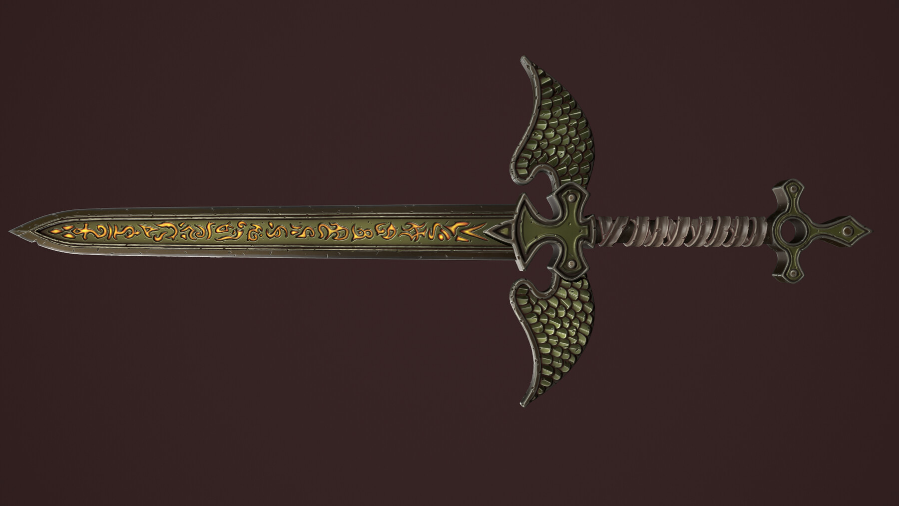 ArtStation - Rune two handed sword | Game Assets
