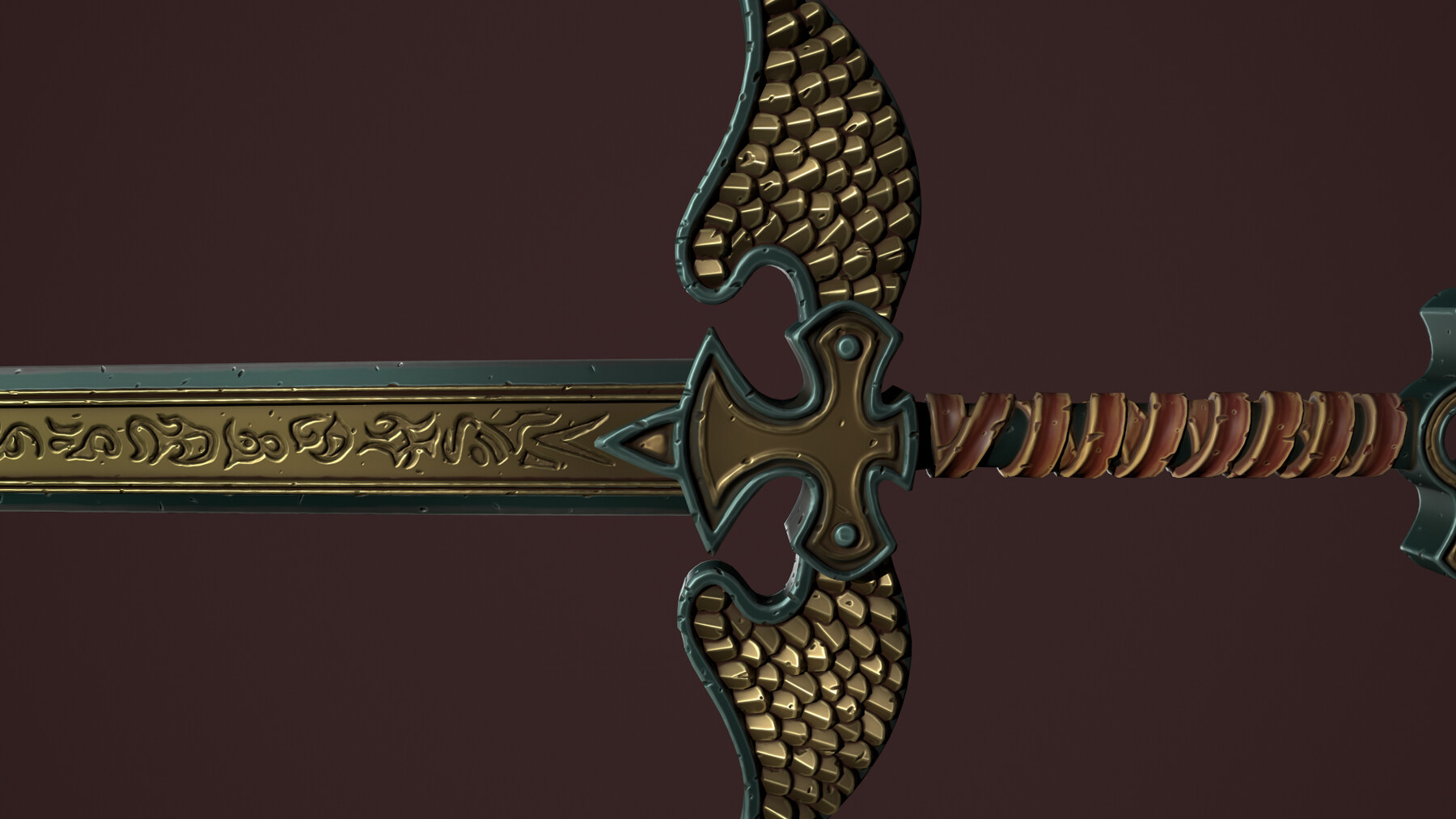 ArtStation - Rune two handed sword | Game Assets