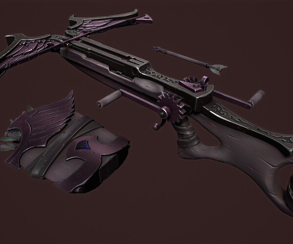 ArtStation - Rune crossbow and quiver | Game Assets