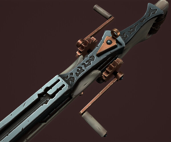 ArtStation - Rune crossbow and quiver | Game Assets